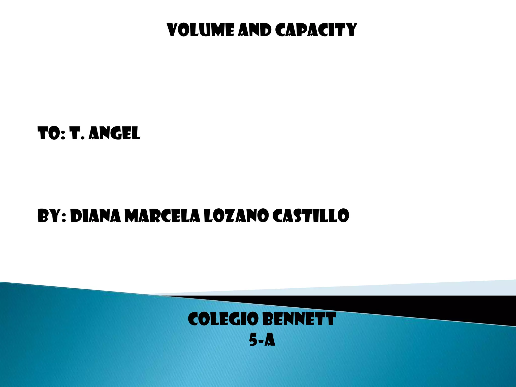 Volume and capacity | PPTX