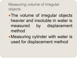 Volume and Density for secondary students | PPT