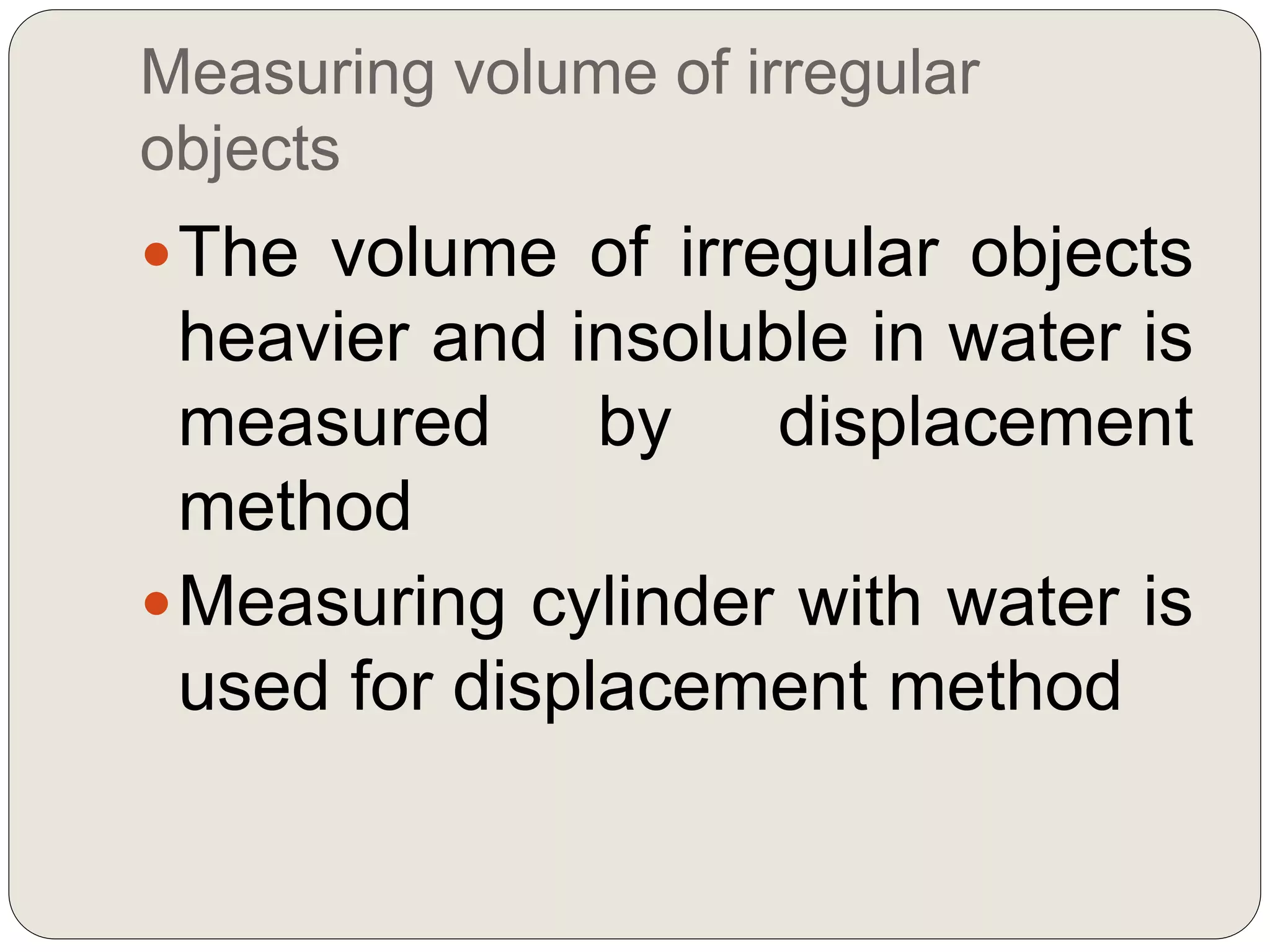 Volume and Density | PPTX