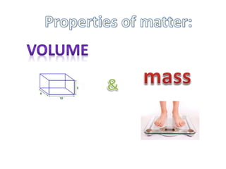 Volume and mass | PPTX