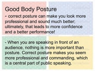 Volume and Posture Guidelines | PPT