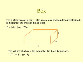Volume and surface area | PPT