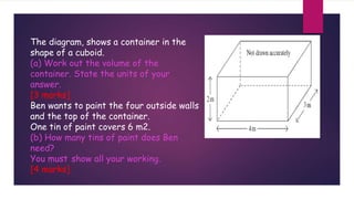 Volume and surface area | PPTX