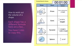 Volume and surface area | PPTX