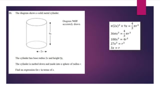 Volume and surface area | PPTX