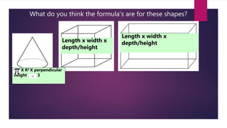 Volume and surface area | PPTX