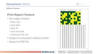 Volume check 100 overview | PDF