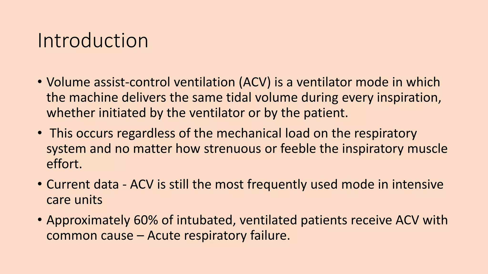 Volume control ventilation narthu | PPTX