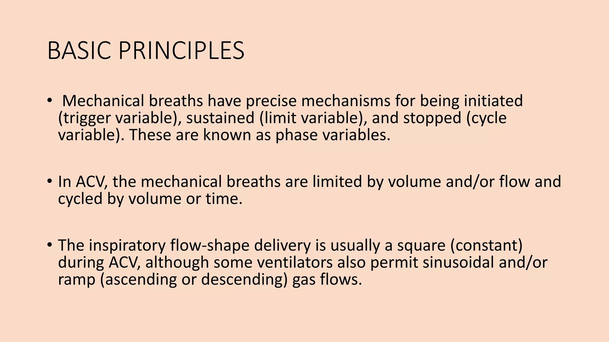 Volume control ventilation narthu | PPTX