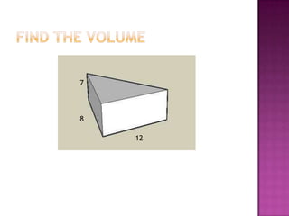 Volume definitions and examples | PPTX