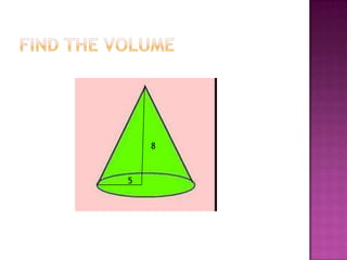 Volume definitions and examples | PPTX