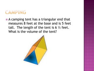 Volume definitions and examples | PPTX