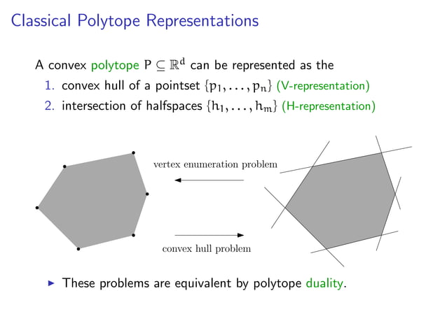 Volume and edge skeleton computation in high dimensions | PPT