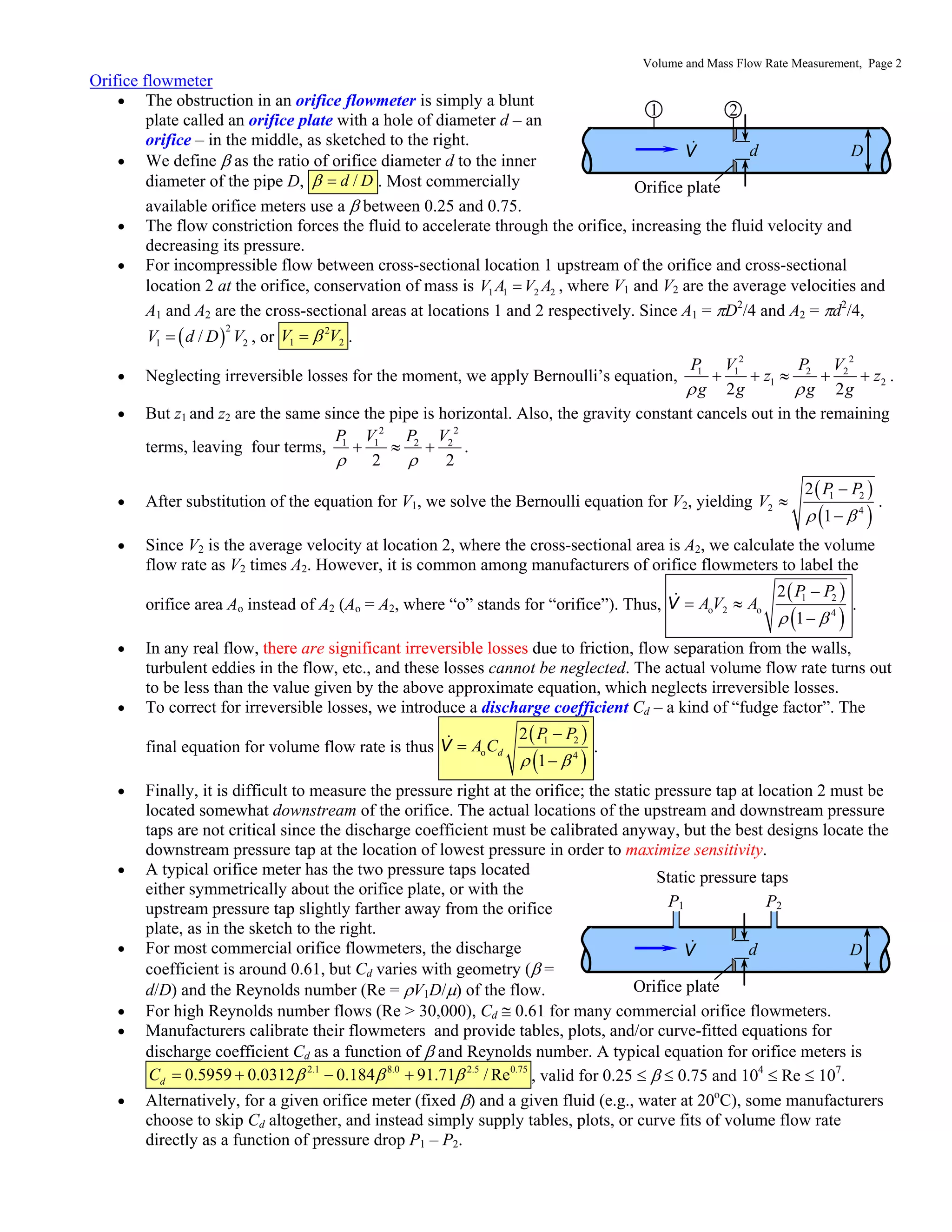Volume flow rate_measurement | PDF