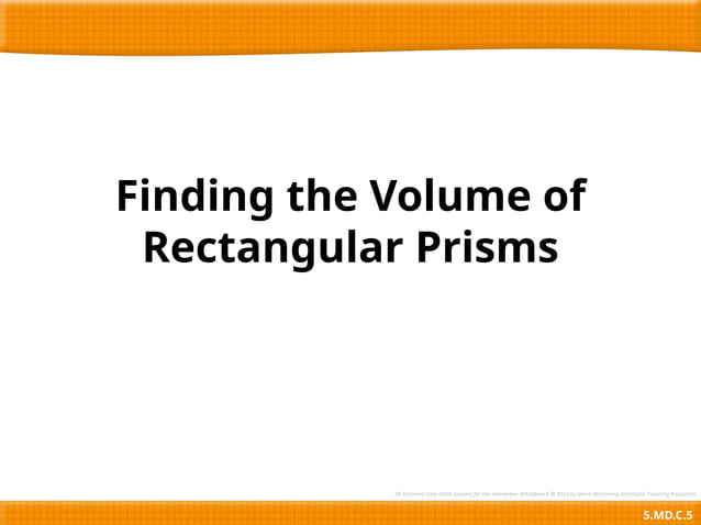 An introduction to volume of rectangular prism counting Cubes | PPTX
