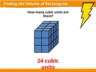 An introduction to volume of rectangular prism counting Cubes | PPTX