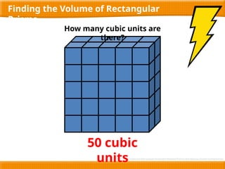 An introduction to volume of rectangular prism counting Cubes | PPTX