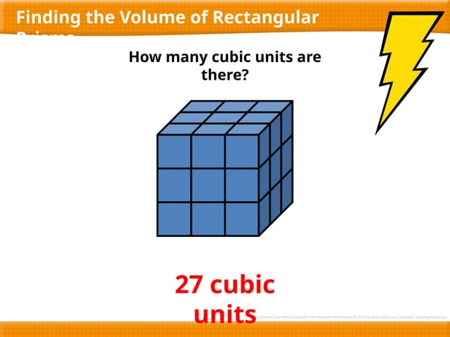 An introduction to volume of rectangular prism counting Cubes | PPTX