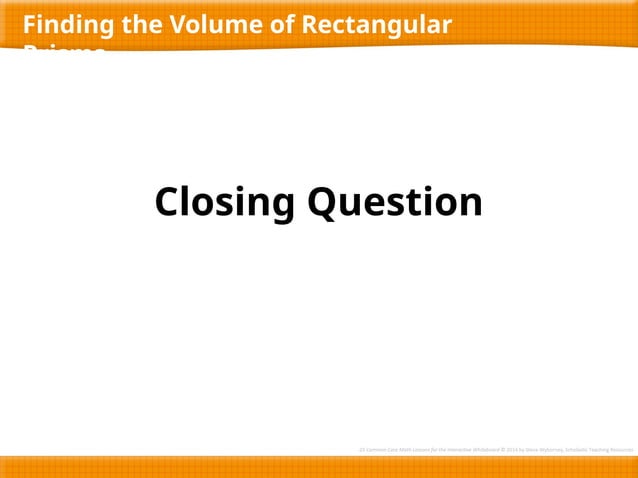 An introduction to volume of rectangular prism counting Cubes | PPTX