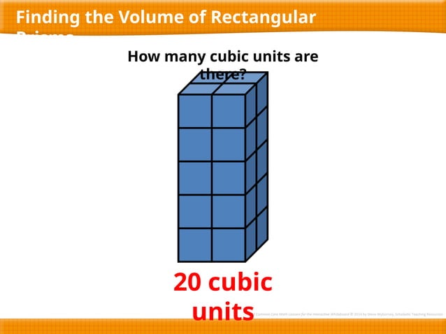 An introduction to volume of rectangular prism counting Cubes | PPTX