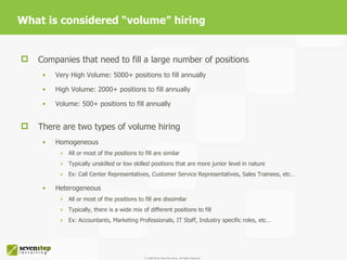 Volume Hiring | PPT