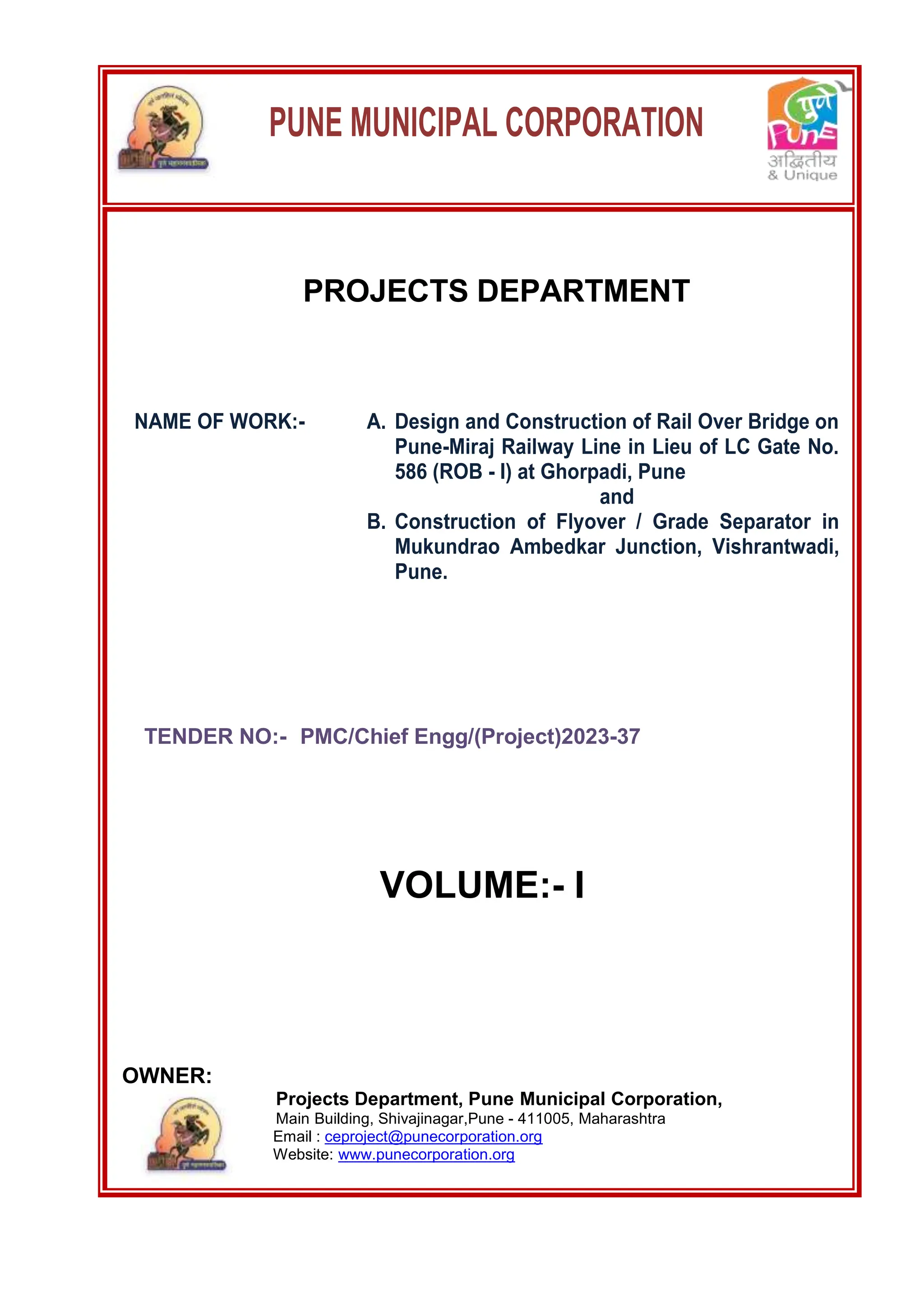Vishrantwadi & Ghorpadi Tender documents | PDF