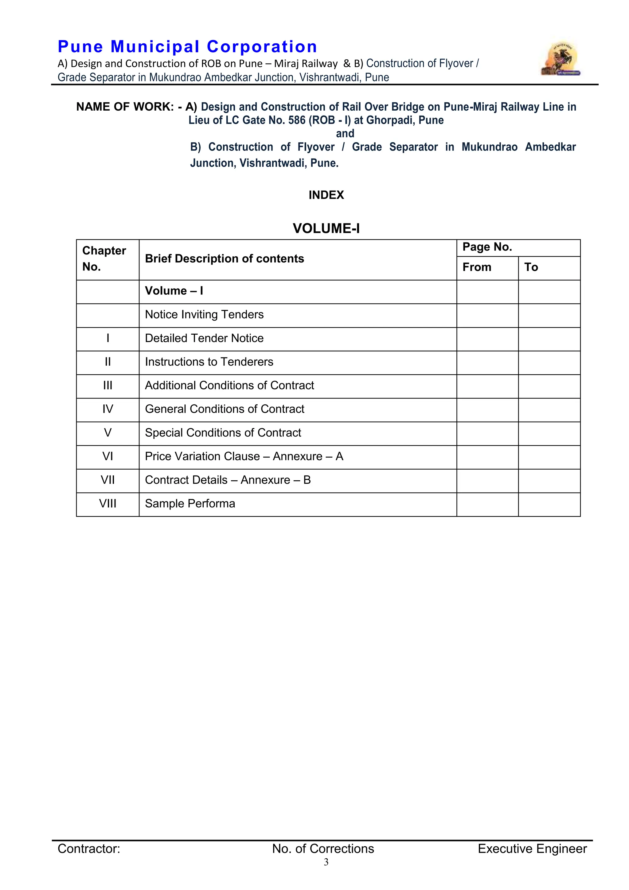 Vishrantwadi & Ghorpadi Tender documents | PDF
