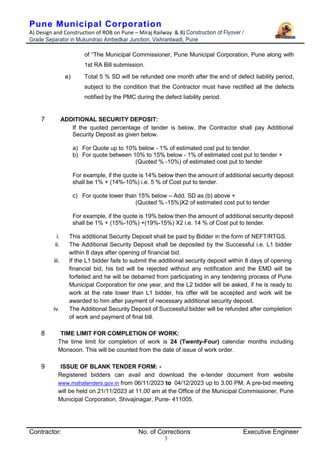 Vishrantwadi & Ghorpadi Tender documents | PDF