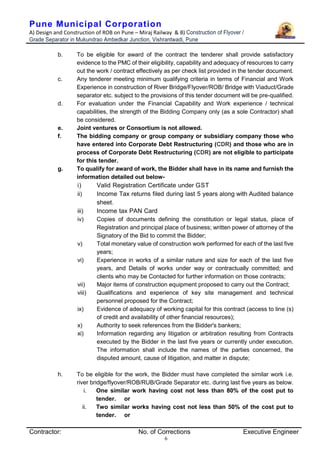 Vishrantwadi & Ghorpadi Tender documents | PDF