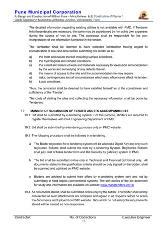 Vishrantwadi & Ghorpadi Tender documents | PDF