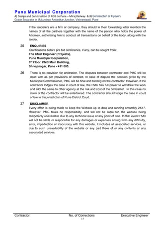 Vishrantwadi & Ghorpadi Tender documents | PDF