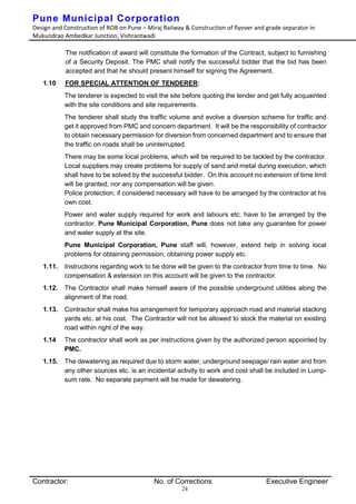Vishrantwadi & Ghorpadi Tender documents | PDF