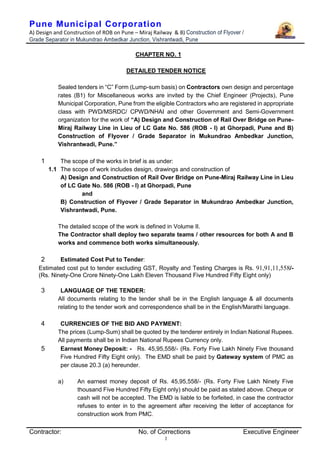 Vishrantwadi & Ghorpadi Tender documents | PDF