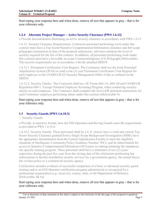 Volume II technical proposal | PDF