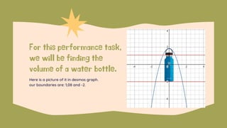 Finding volume of water bottle by integration | PPT
