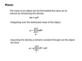 Volume, Mass Of An Element (Triple Integral) 08 Ee 09 | PPT