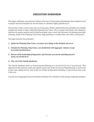 S&OP Volume Mix FORECAST LESS AND GET BETTER RESULTS | PDF | Logistics ...