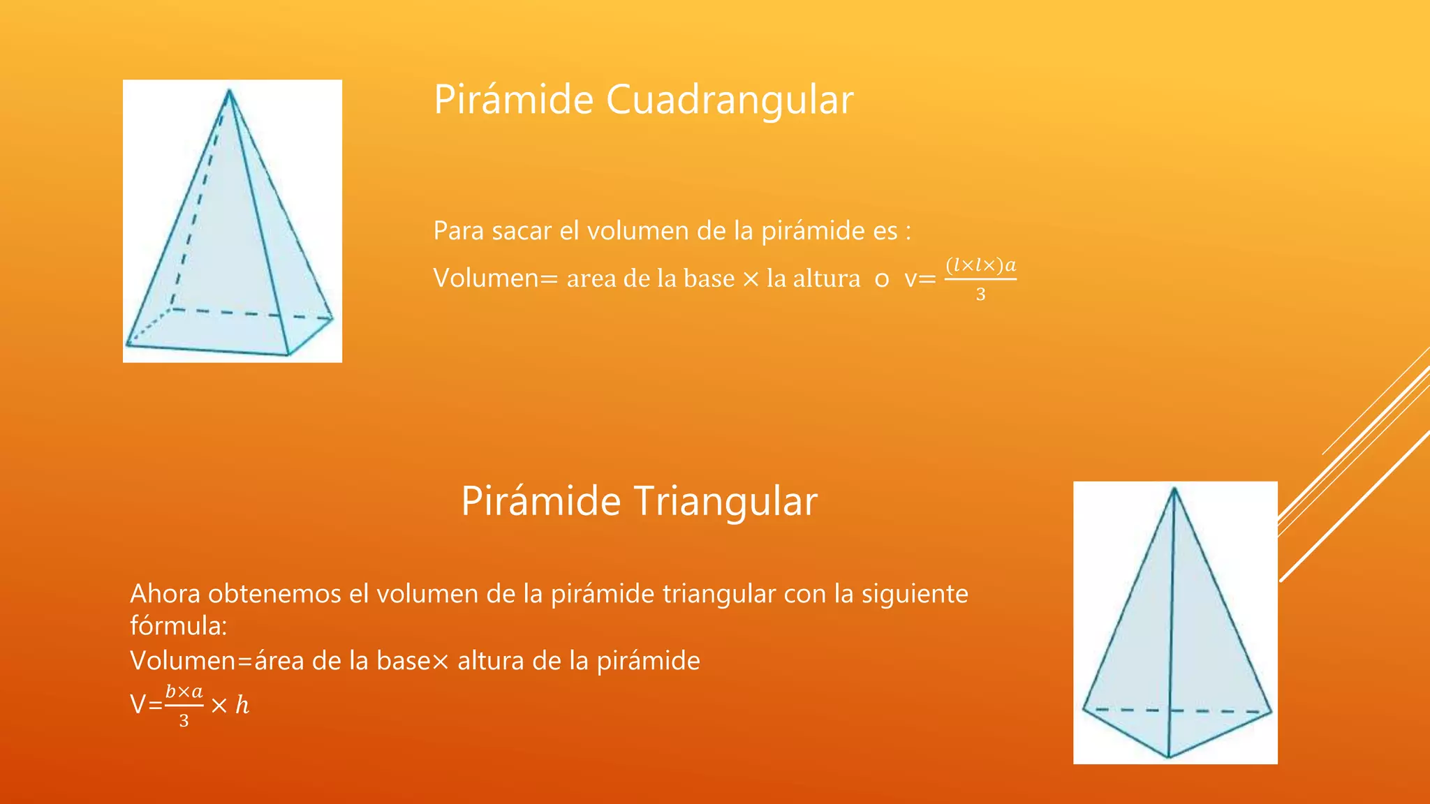 Volumen de la piramide | PPTX | Geography | Science