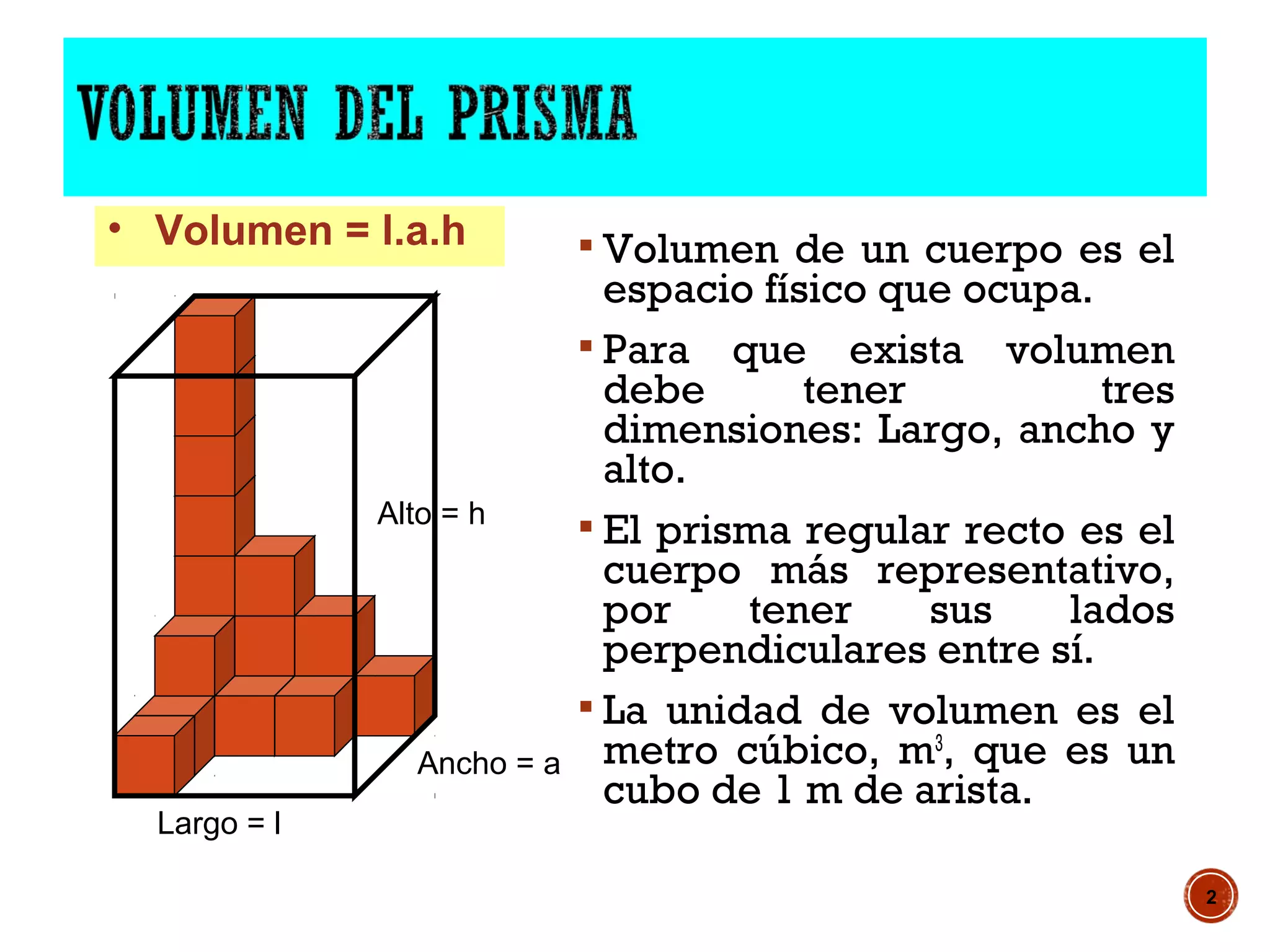 Volumen de prismas y pirámide | PPT