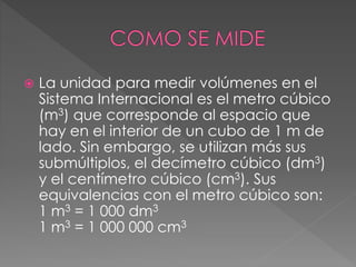 Medidas de Volumen | PPTX