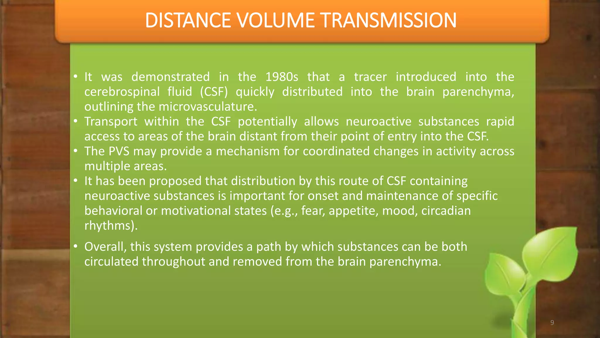 Volume neurotransmission | PPTX
