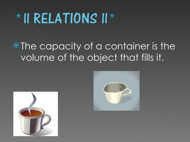 Volumen vs capacity | PPT