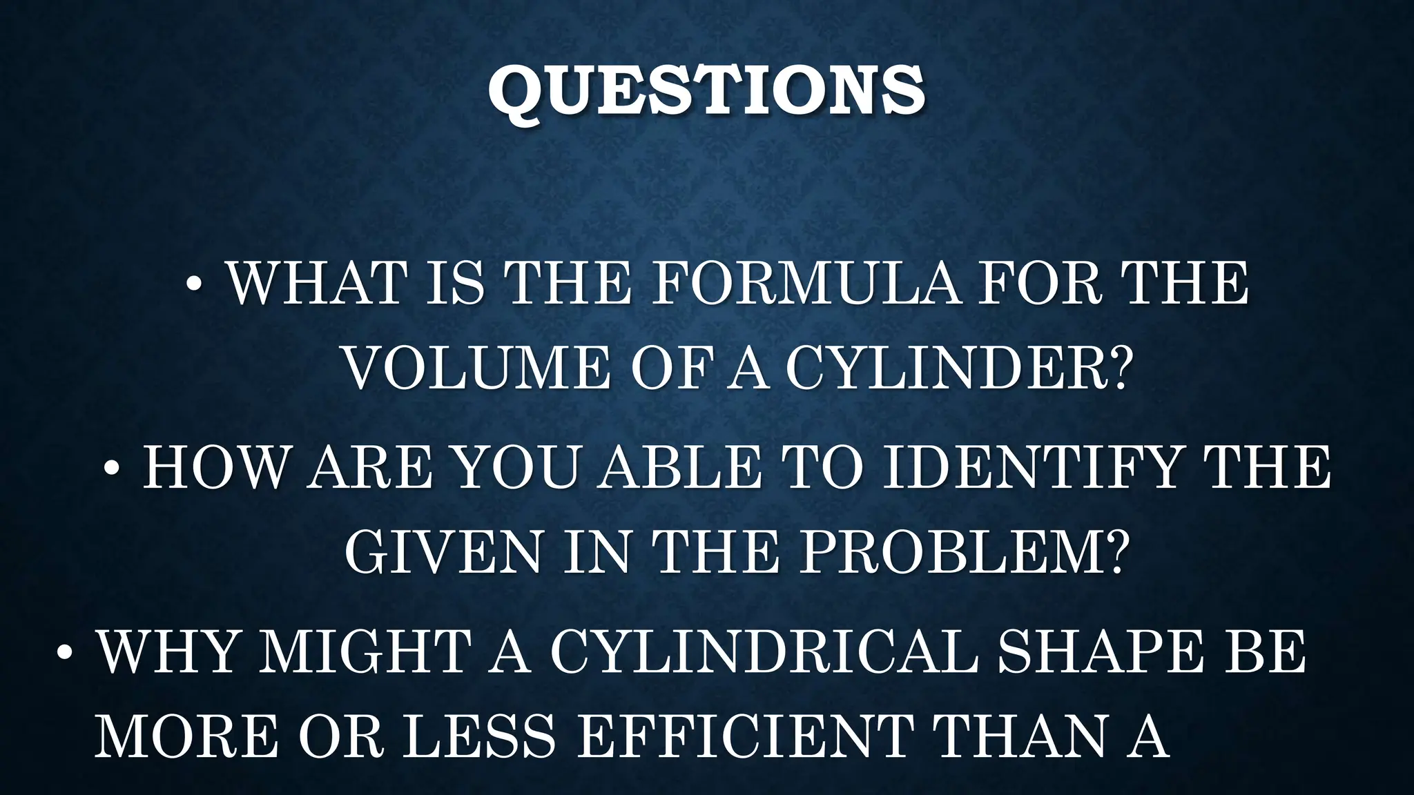 VOLUME OF A CYLINDER for presentation .pptx