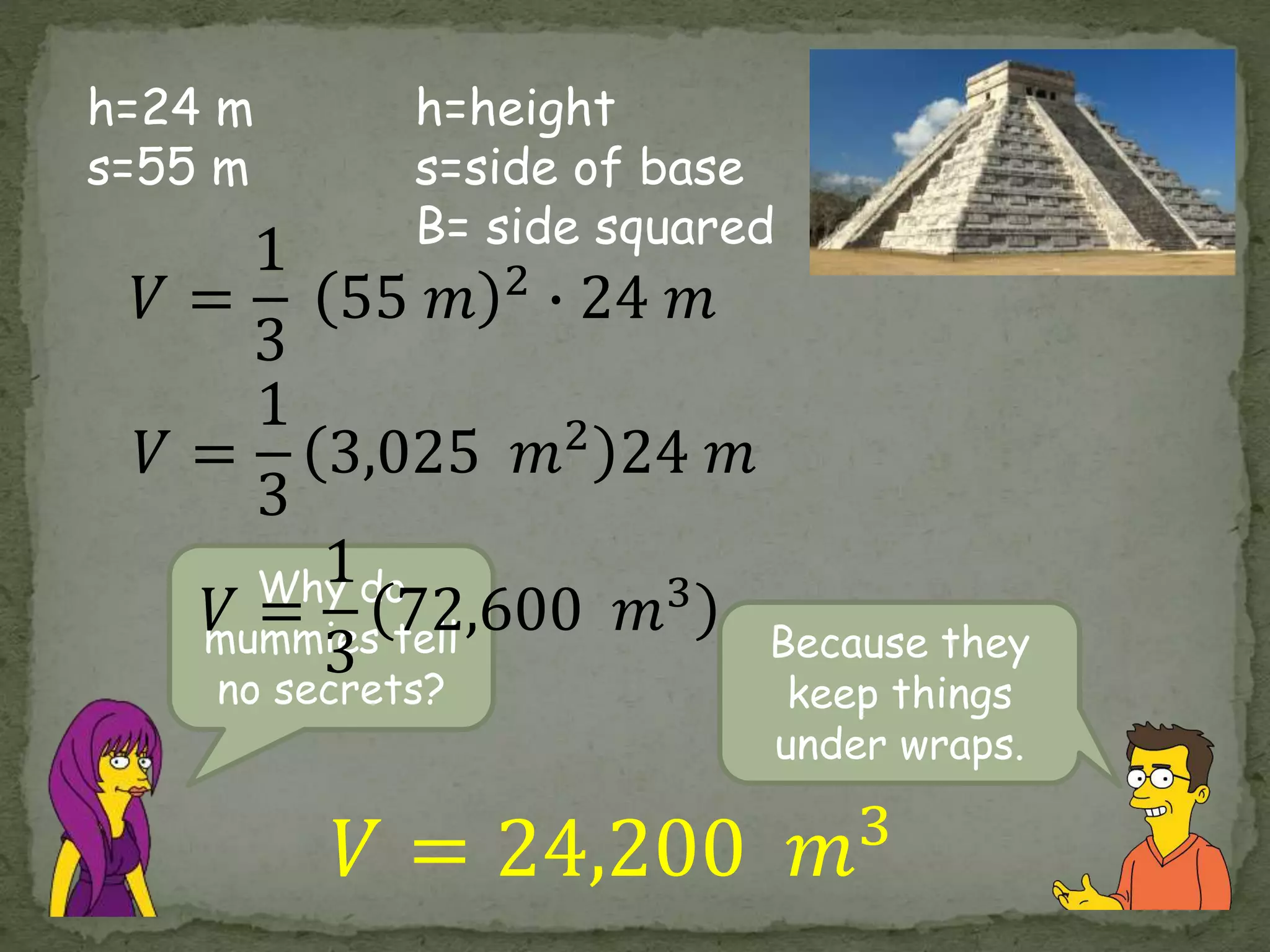 Volume of a pyramid | PPTX