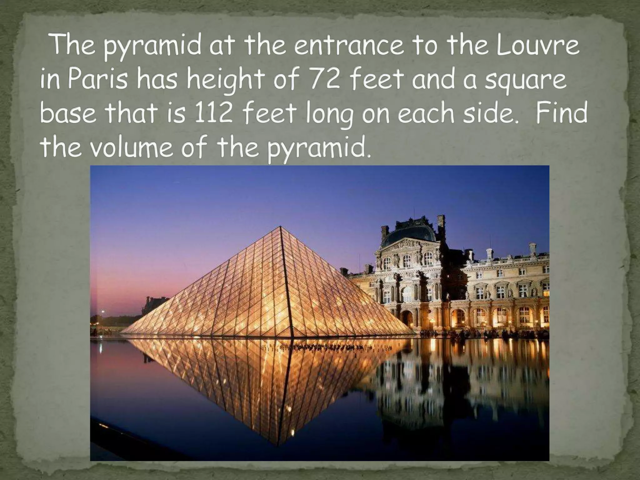 Volume of a pyramid | PPTX