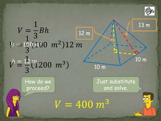 Volume of a pyramid | PPTX