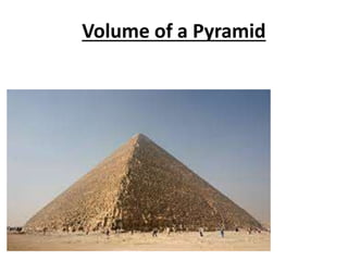 Volume of a pyramid | PPTX