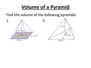 Volume of a pyramid | PPTX