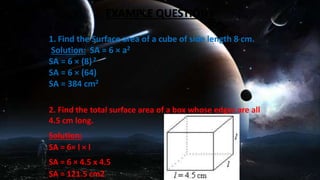 surface areas and volume | PPTX