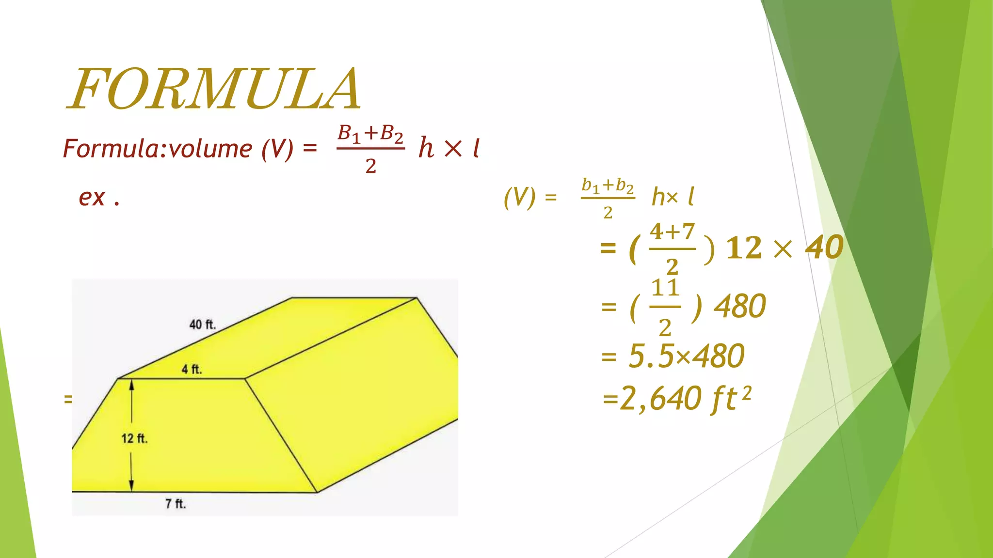 Volume Of A 3d Trapezoid Formula